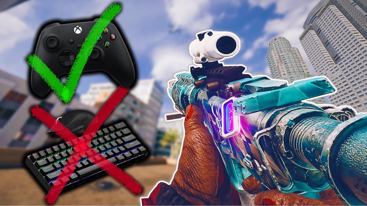 i used a controller on pc... - YouTube