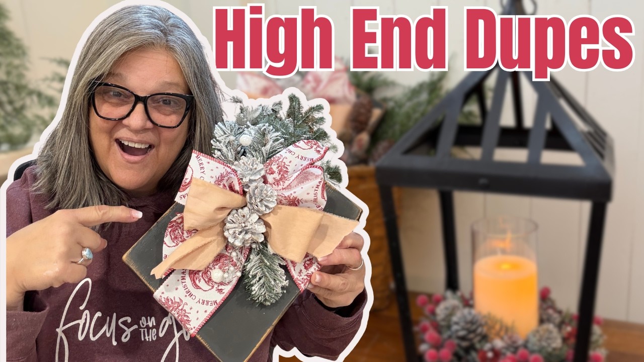Christmas DIY home decor DUPES and thrifted makeovers...Gingerbread ...