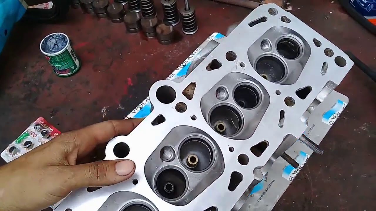 ESMERILAR ASENTAR VÁLVULAS TAPA DE CILINDRO VW MOTOR AP AUDI - YouTube