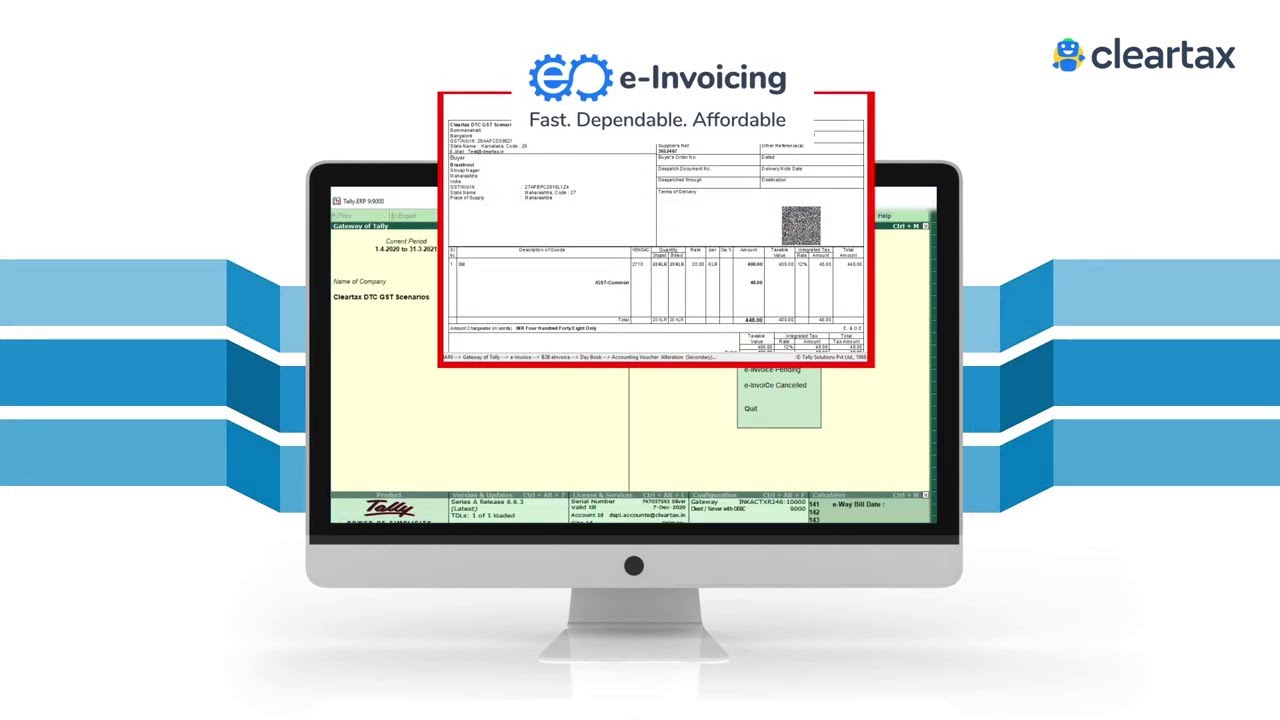 ClearTax E Invoicing Tally Connector 100 Native Solution E Invoice ClearTax E Invoicing Tally Connector 100 Native Solution E Invoice