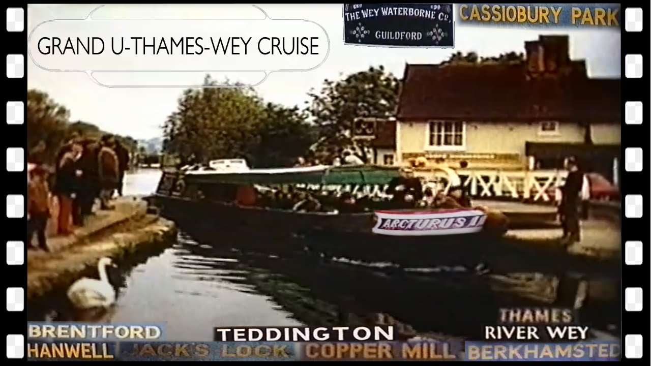 GRAND UNION CANAL narrowboat to Guildford 1965 - YouTube