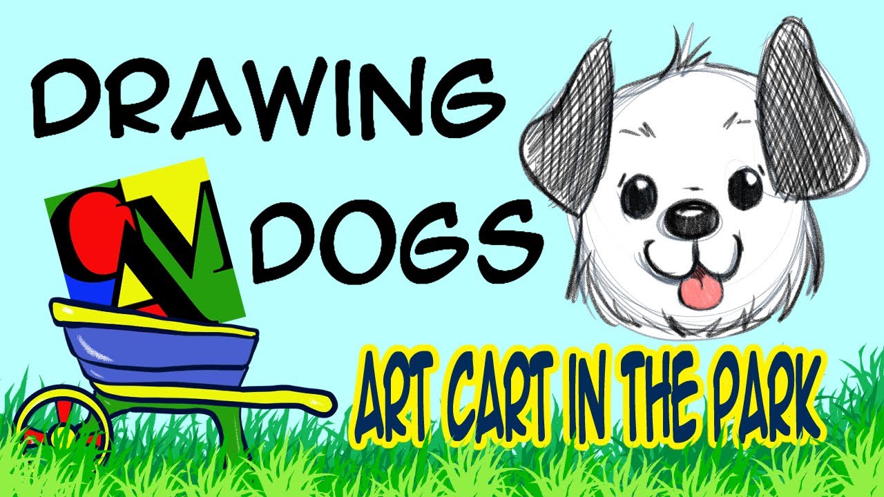 Art Cart in the Park Drawing Dogs - YouTube