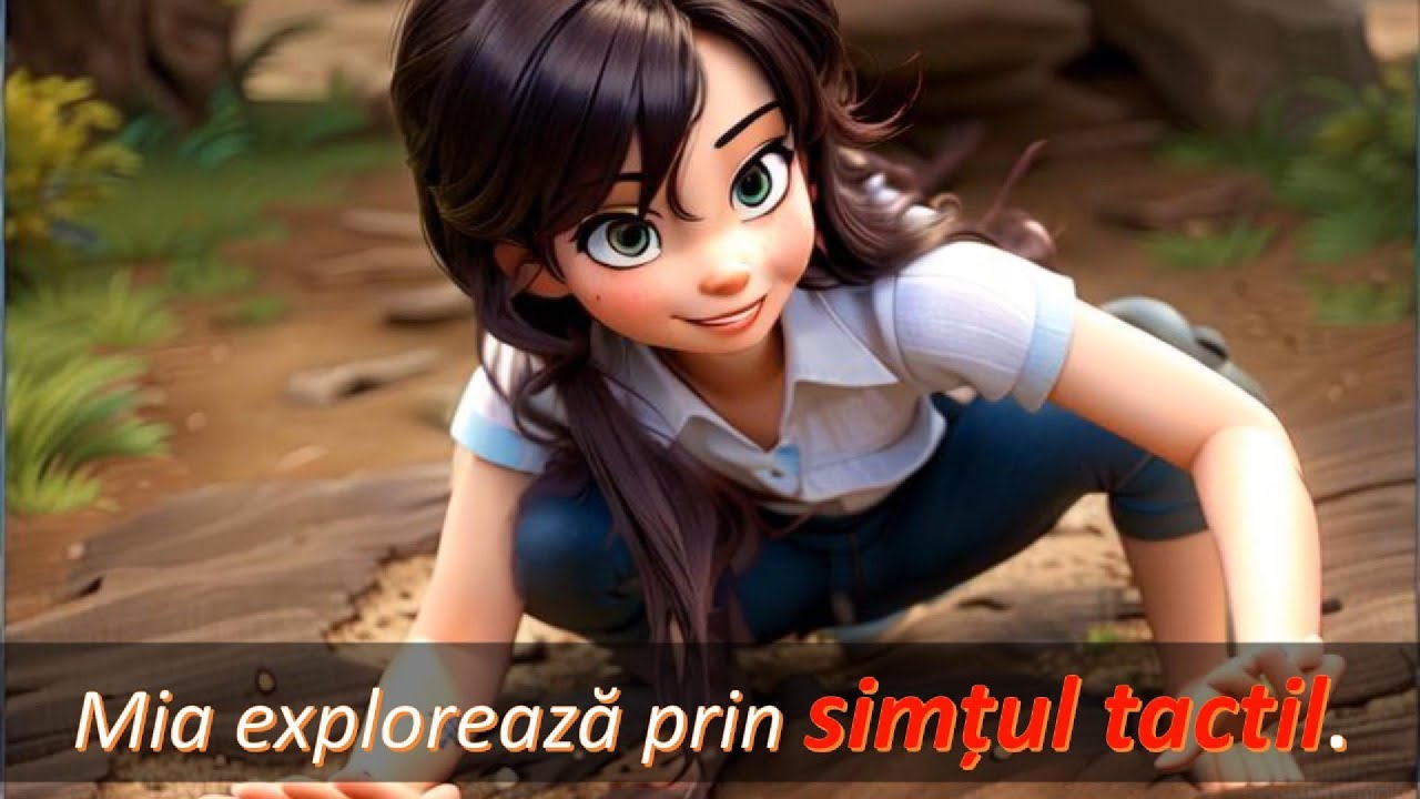 Mia explorează prin simțul tactil | Simturile | Simtul tactil - YouTube