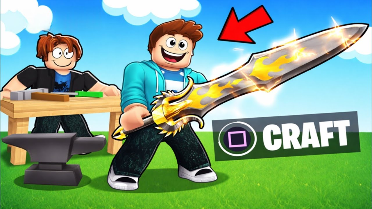 CRAFTING THE BEST SWORD IN ROBLOX WEAPON CRAFTING SIMULATOR - YouTube