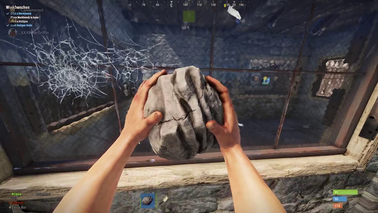 Guy sings while breaking glass - YouTube