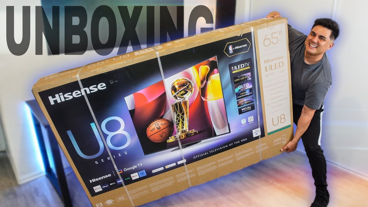 Hisense U8N 4K ULED Mini-LED TV UNBOXING & IMPRESSIONS - YouTube