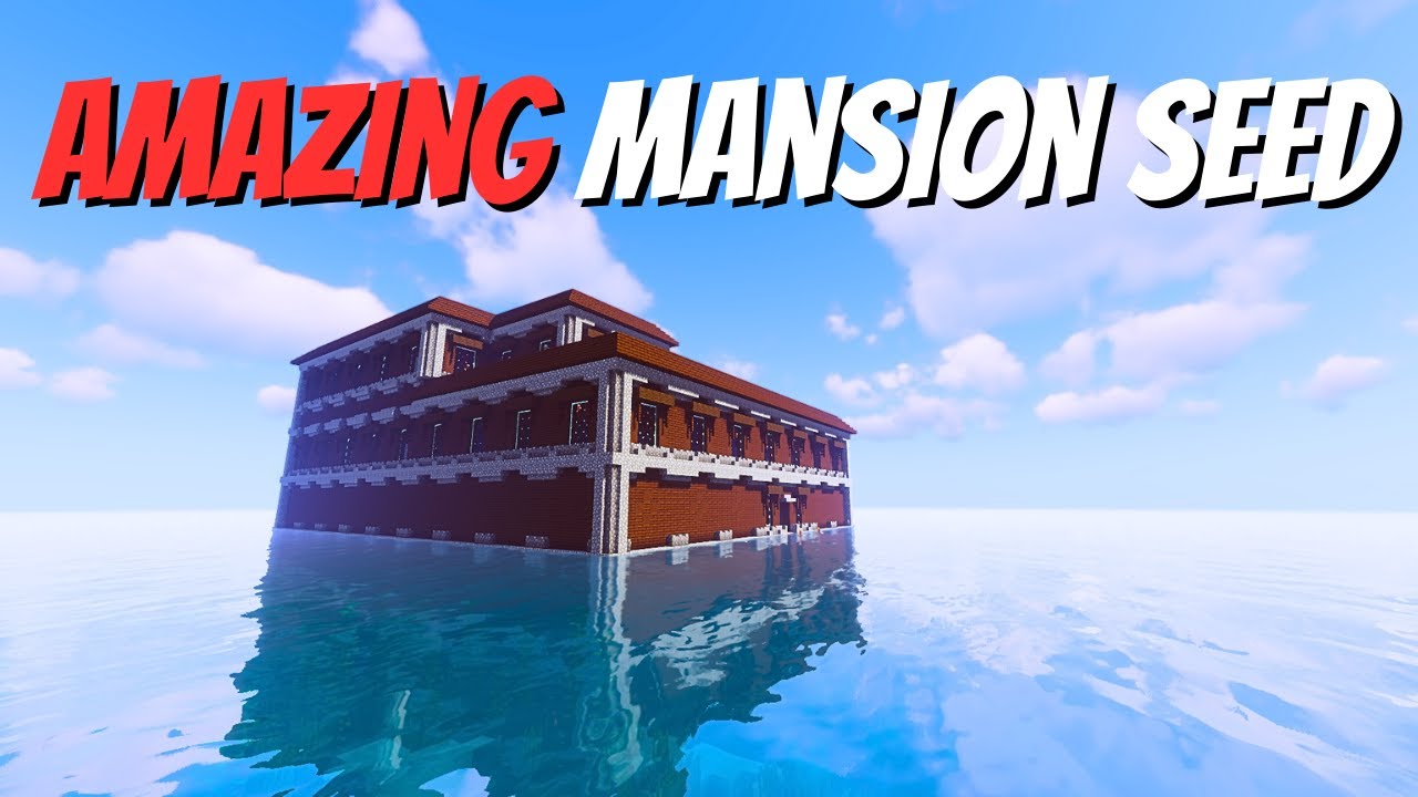 Amazing Minecraft Mansion Seed - YouTube