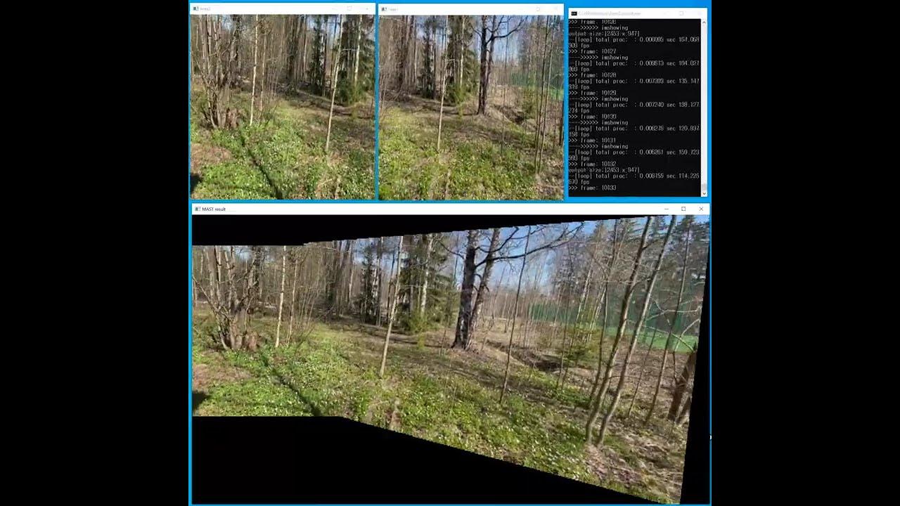 N-camera Realtime Video Stitching Algorithm - YouTube