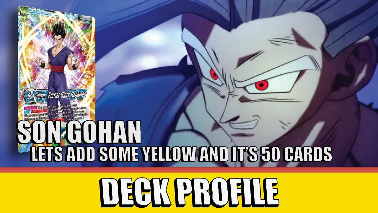 Gohan Beast (U/Y) | Deck Profile | Set 19 | DBS TCG - YouTube
