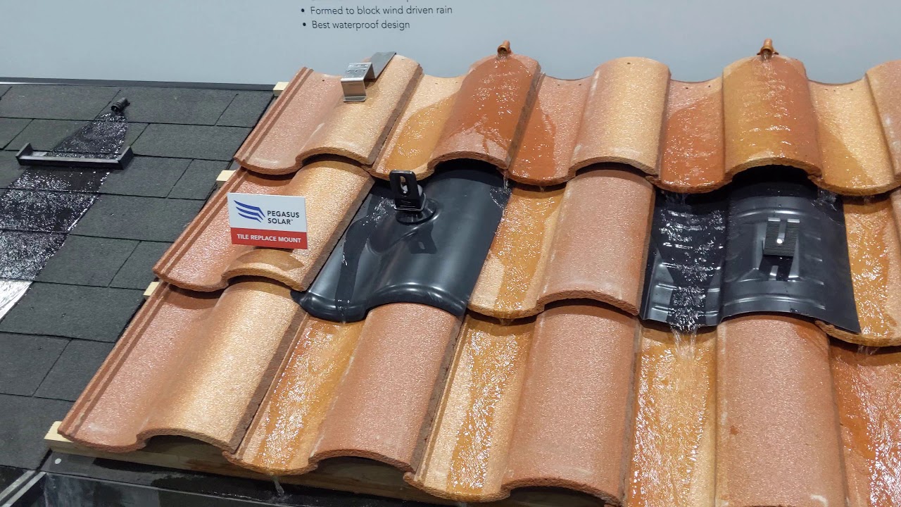 Pegasus Solar showing off rain flow moving around its solar racking ...