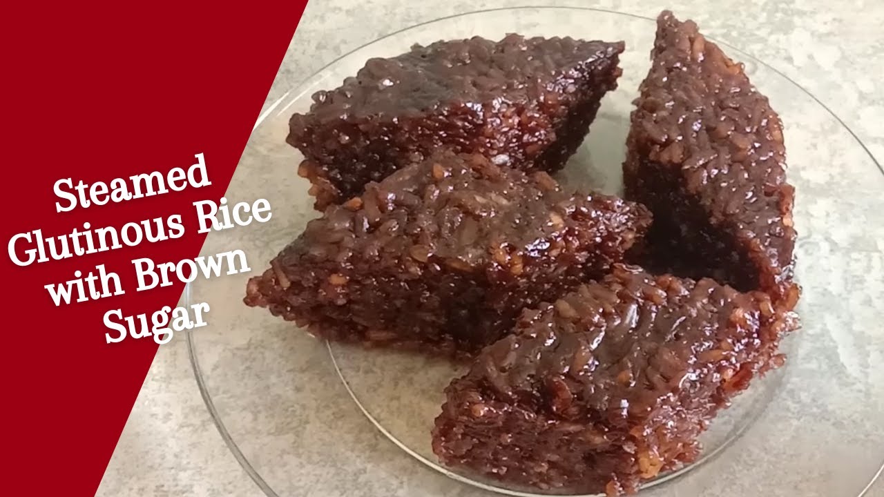 Pulut Kacau | Steamed Glutinous Rice with Brown Sugar | Dessert Recipe ...