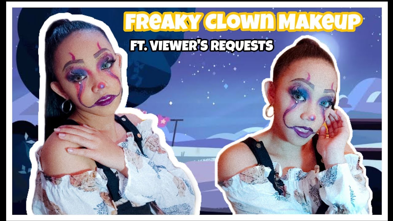 Freaky Clown Makeup Tutorial! 🤡💜 I'm Back!! - YouTube