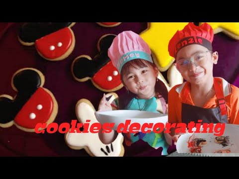 DIY cookies decorating || menghias cookies - YouTube