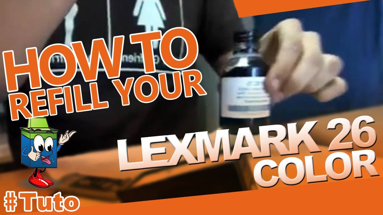 Lexmark 26 Color Cartridge : How To Refill The Cartridge - YouTube