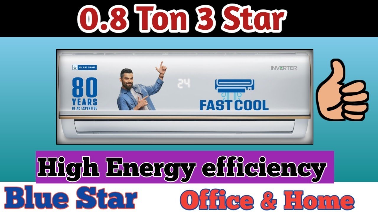 Blue star 0.8 Ton inverter Ac /Small room size or office ke liye ! - YouTube