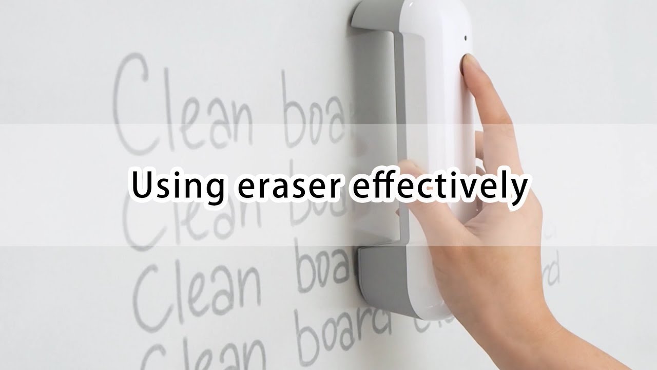 Using the eraser effectively - PLUS CleanBoard - YouTube