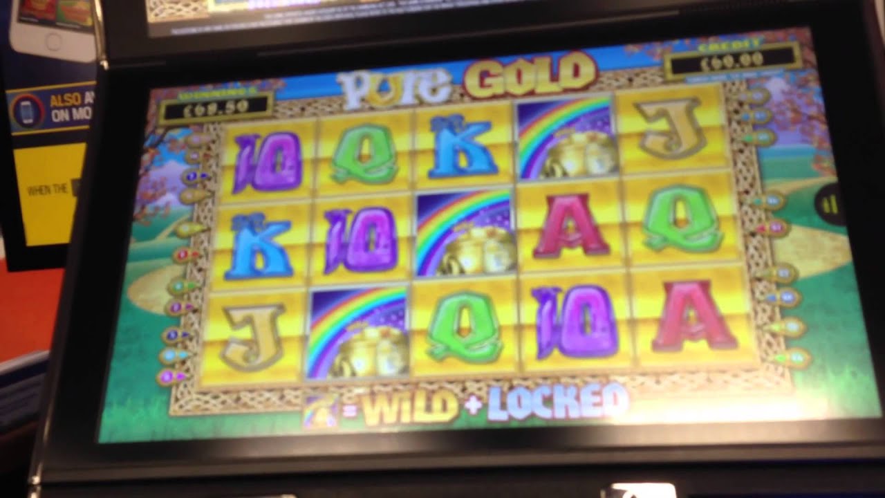 Rainbow riches pure gold the pots and pie gamble £500 jackpot - YouTube