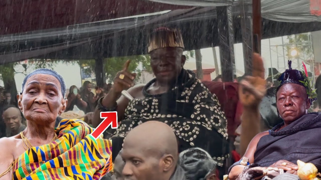 Wow🔥OTUMFOUR Shows Spectacular Dance In The Rains To Mourn Asante HEMAA ...