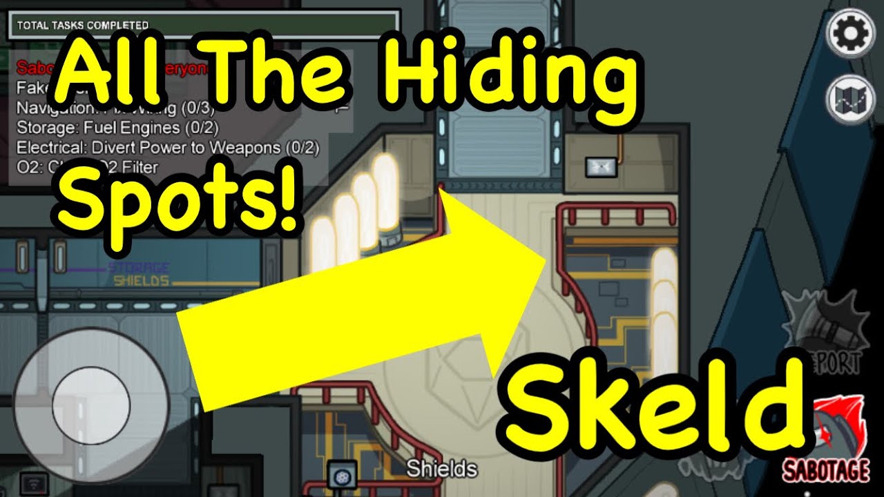 🔥 Most SECRET Among Us HIDING spots in Skeld that NOBODY knows about!🔥 ...