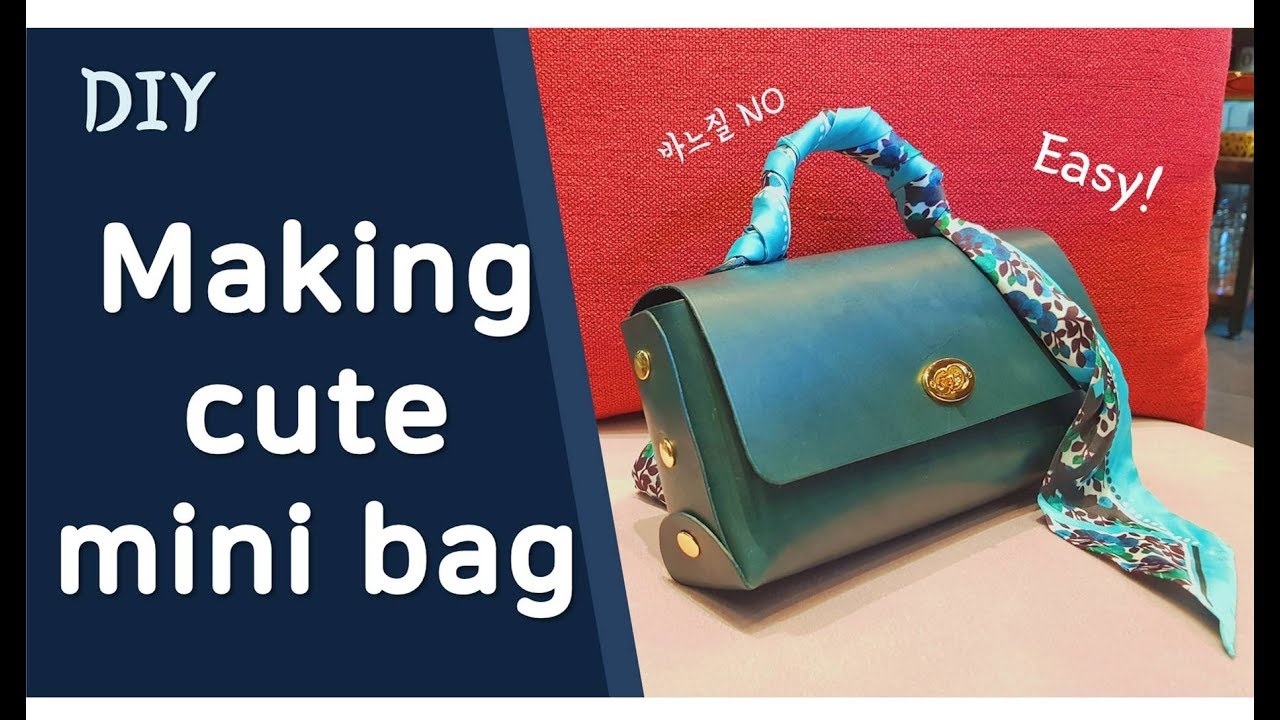 DIY) Cute Mini bag *미니백 만들기* - YouTube