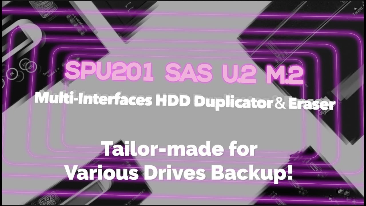2023 New M.2/U.2/SAS/SATA Multi-Interfaces Hard Drive Duplicator & Eraser - UReach SPU201 - YouTube