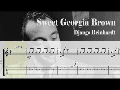 Sweet Georgia Brown - Django Reinhardt | Gypsy Guitar Tab - YouTube