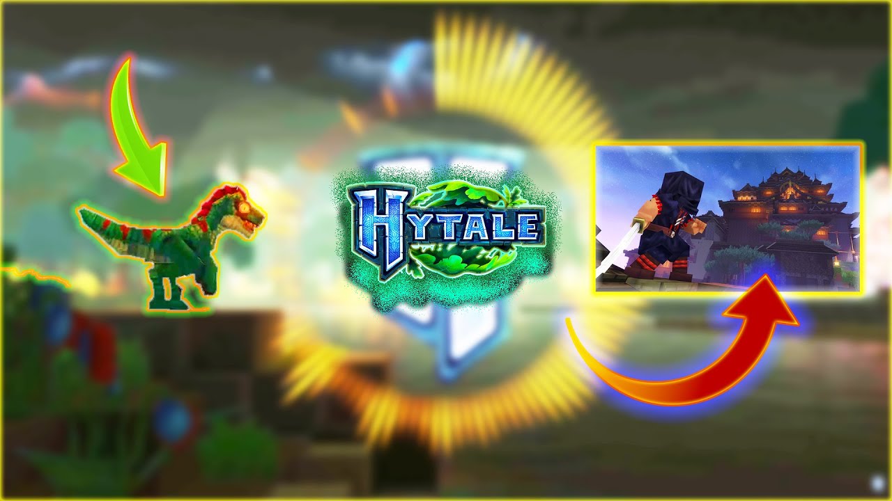 NEW MICRORAPTOR DINOSAURS!!! HYTALE GAMEPLAY! UNDERGROUND ICE CAVE ...