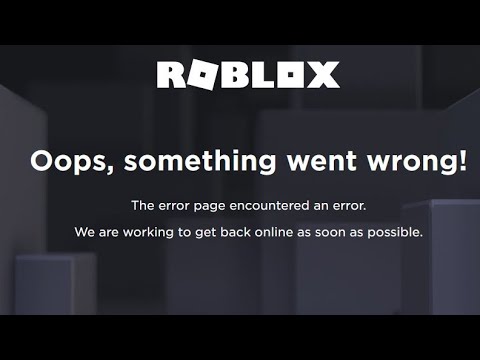 Roblox Oops something went wrong! Roblox website not working? Roblox ...