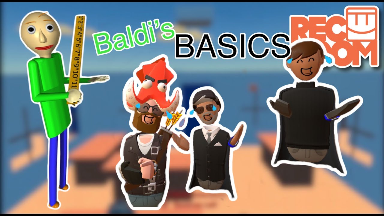 Getting Beat By Baldi In VR | Baldi's Basics Rec Room - YouTube