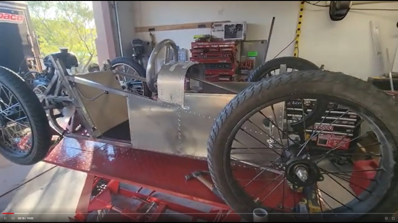 Terwilliger Cyclekart Austin 7 roll bar? - YouTube