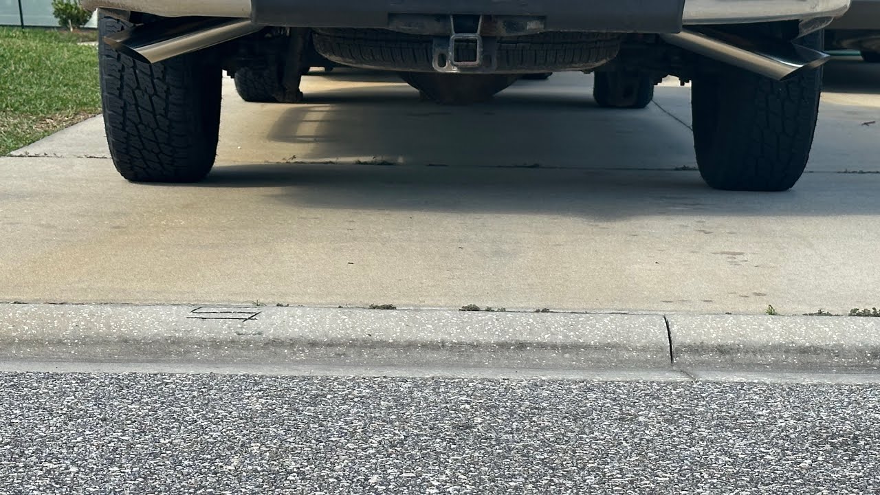 Chevy Silverado 4.8 v8 dual pipes cat back with x pipe 4 inch tips ...