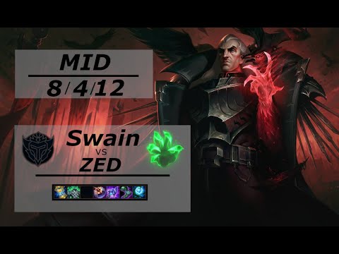 LoL Ultimate mid support (Swain mid) - YouTube