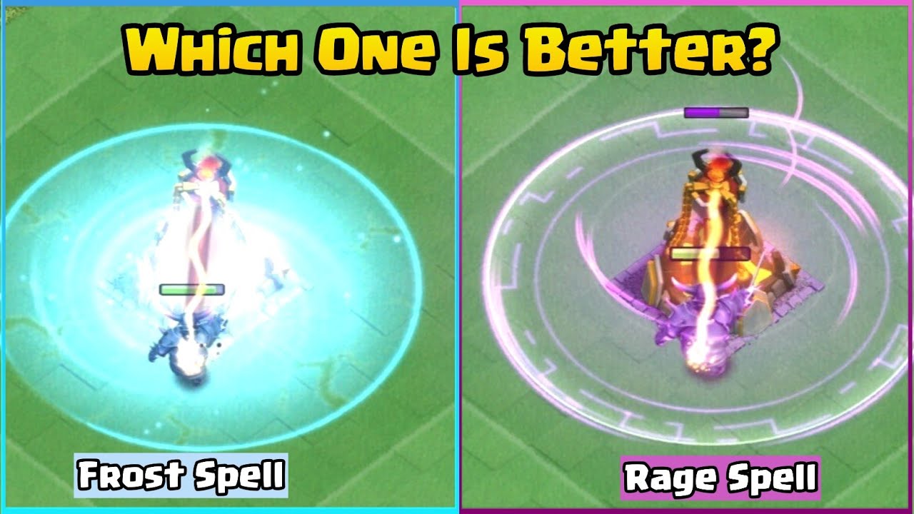 Frost Spell vs Rage Spell - Which one is Better? | Clash of Clans - YouTube
