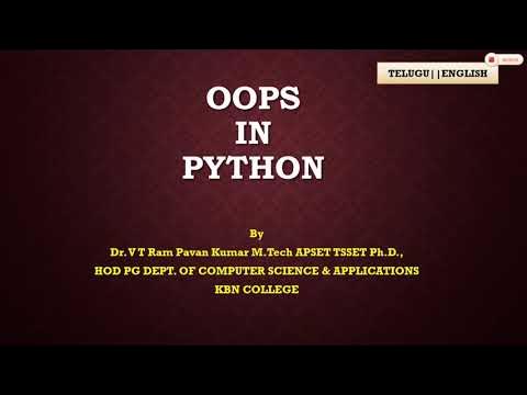 OOPS in Python Part-1 - YouTube