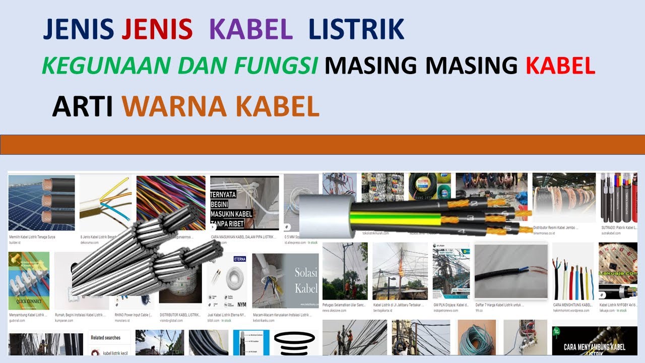 Jenis kabel dan fungsinya - YouTube