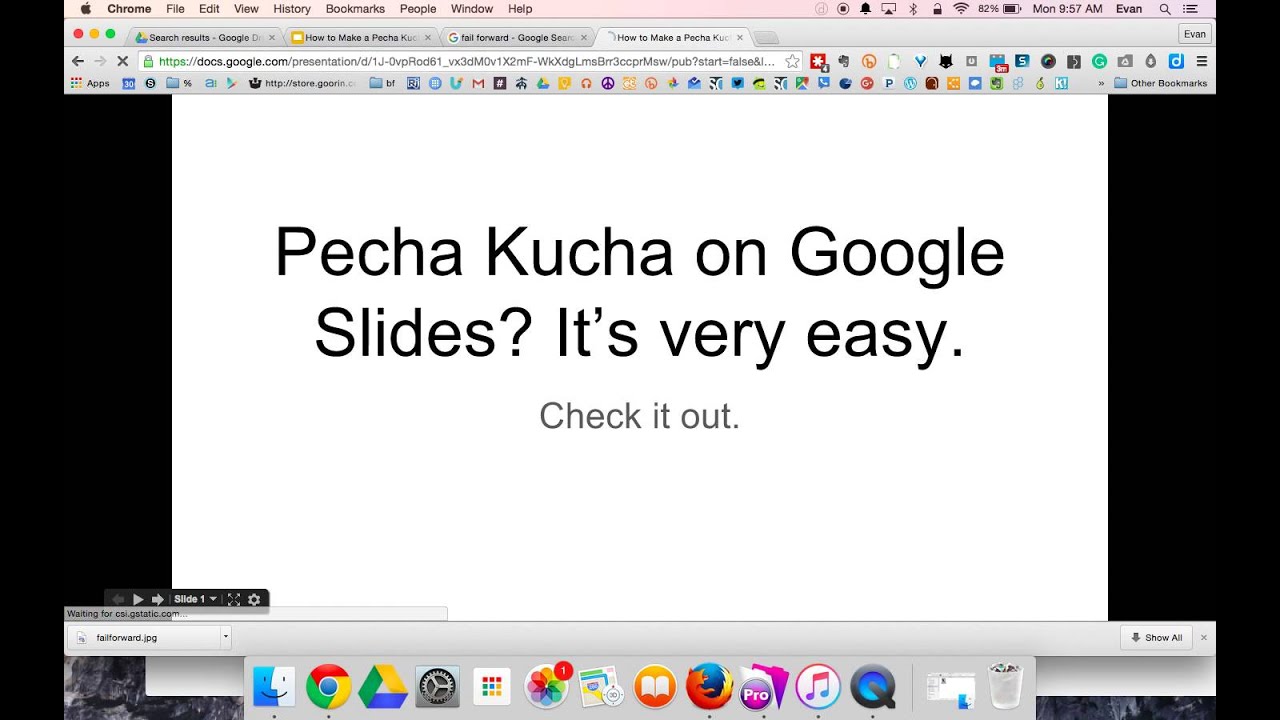 Pecha Kucha on Google Slides - YouTube