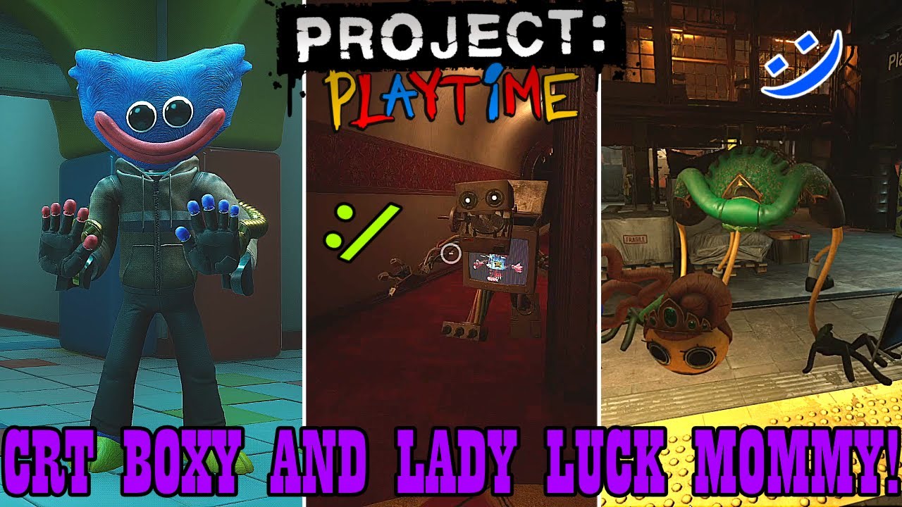 CRT BOXY AND LADY LUCK MOMMY! - Project Playtime #104 - YouTube
