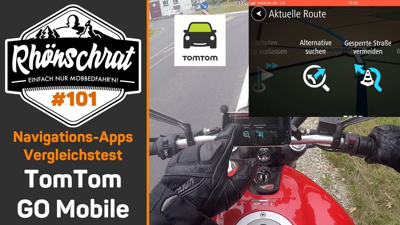 TomTom GO Mobile | Motorrad Navigations-Apps Vergleichstest 7/6 | #101 ...