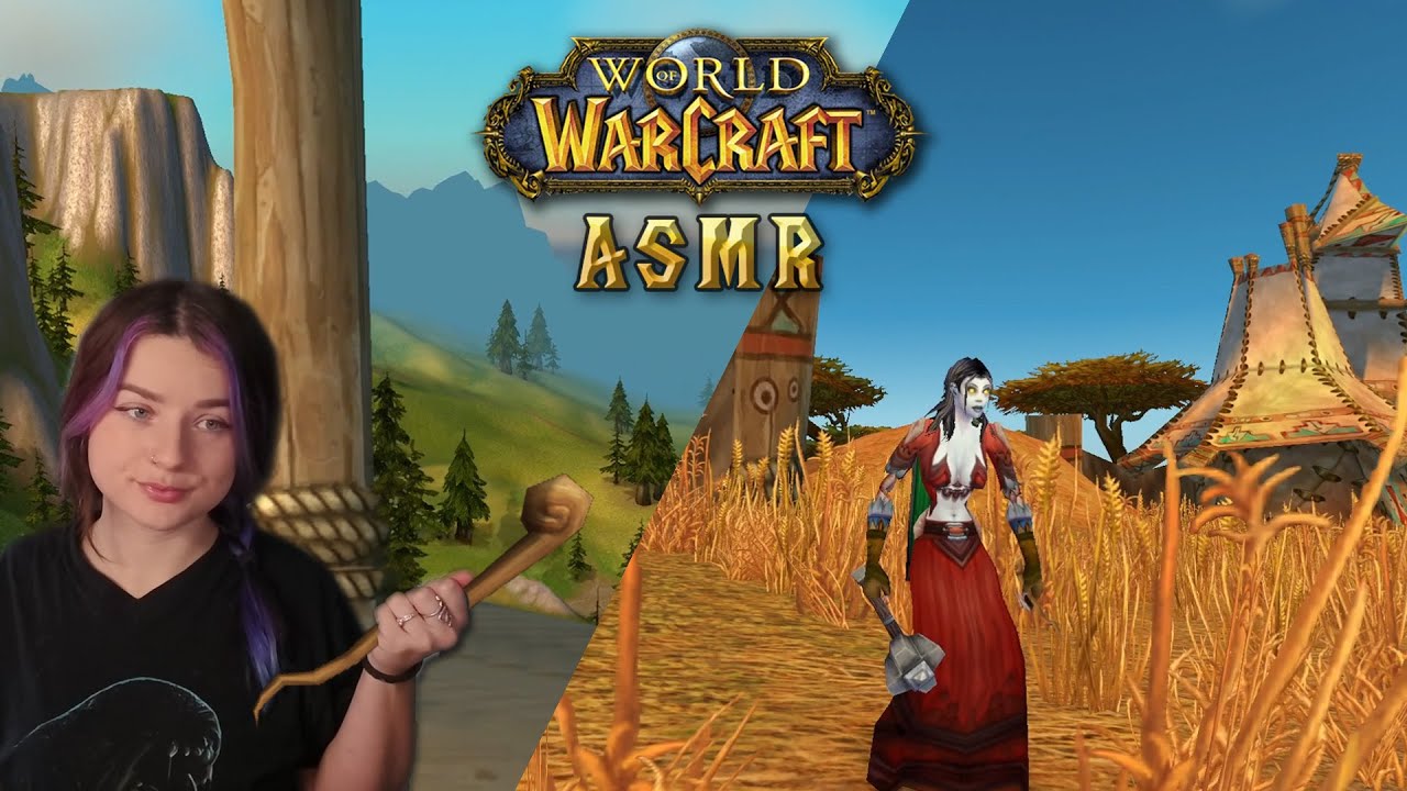 ASMR Questing in The Barrens & Mulgore in Classic WoW 🌱 Relaxing In ...