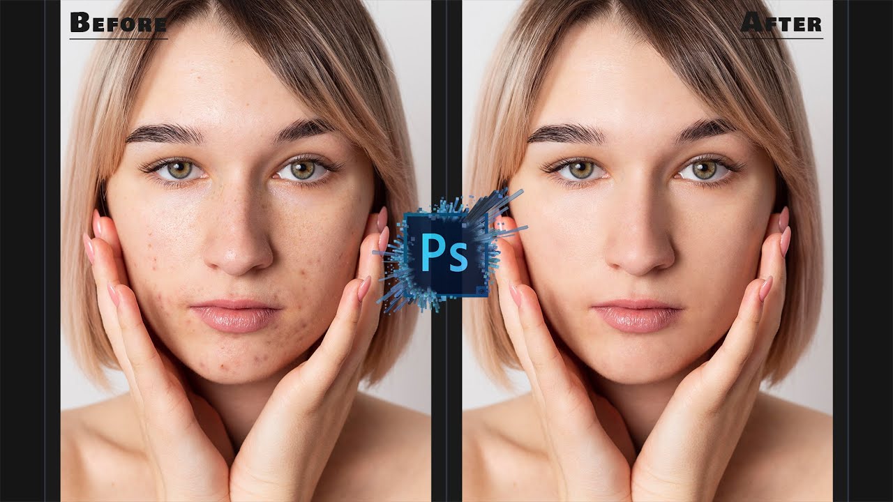Remove Spots and Pimples in Photoshop. 4K Quality. - YouTube