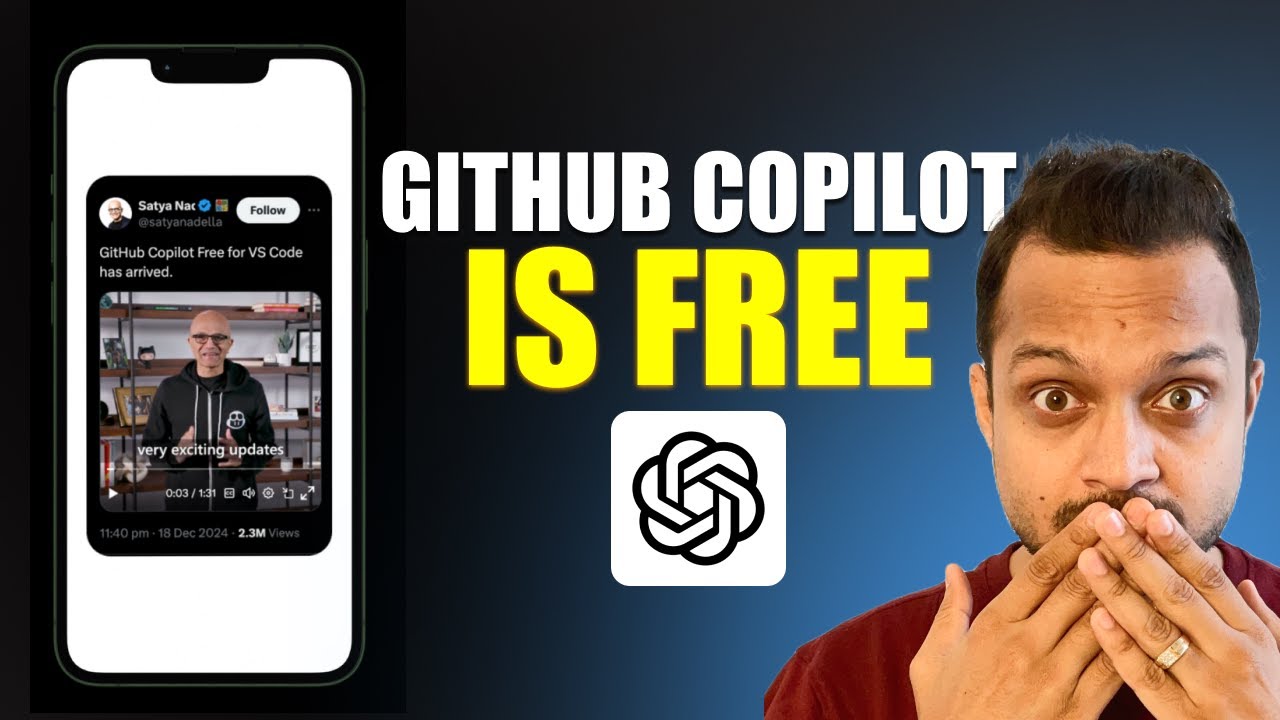 Github copilot is NOW FREE - YouTube