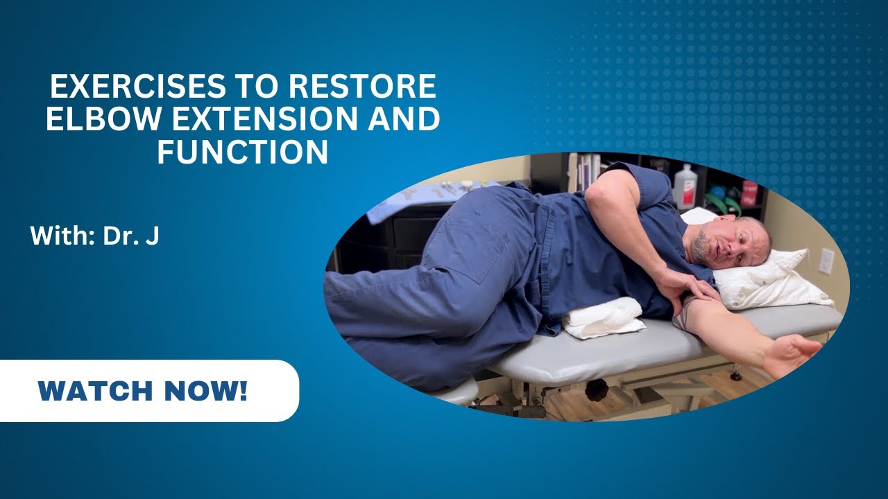 Exercises to Restore Elbow Extension and Function - YouTube