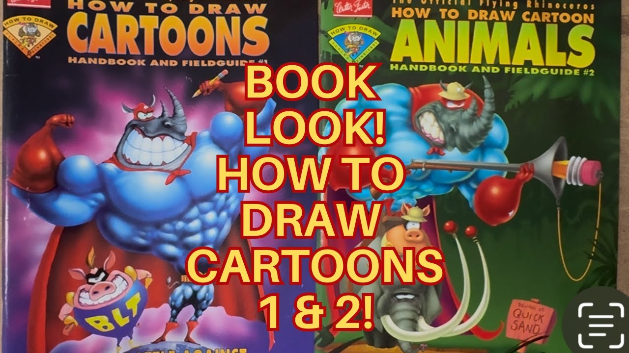 Book look How to draw cartoons 1&2 - YouTube