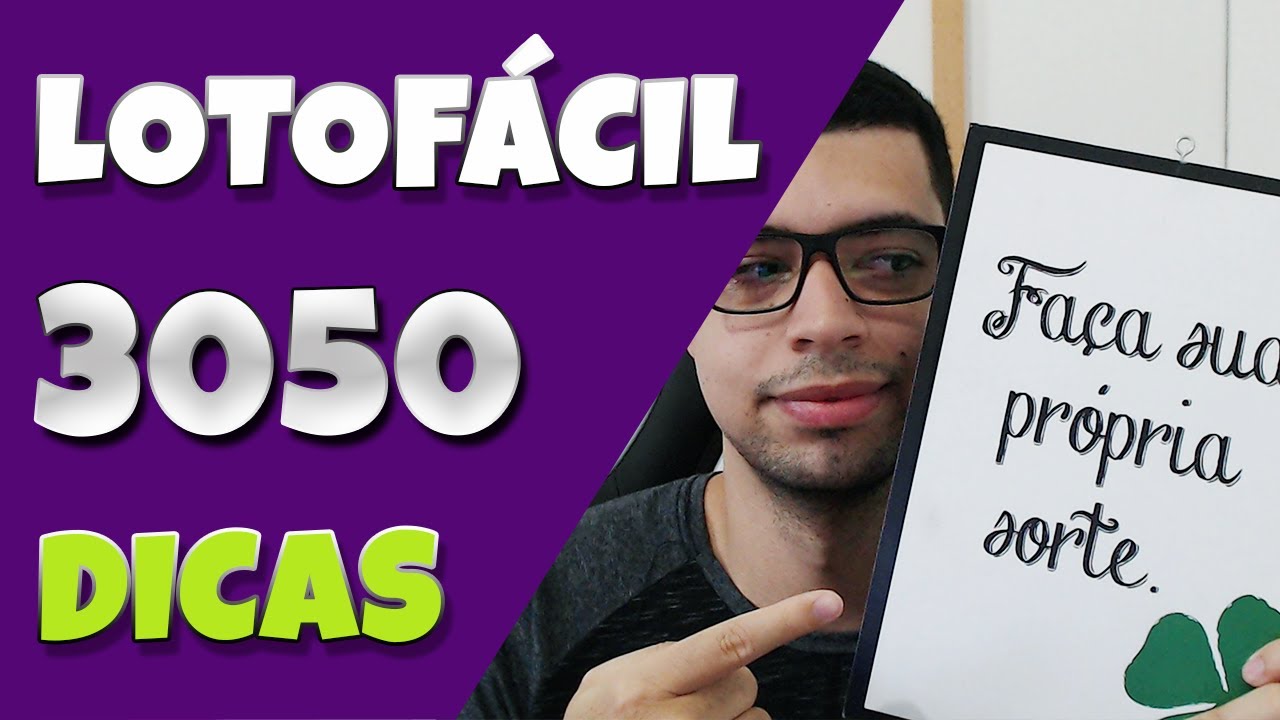 LOTOFACIL 3050 DICAS - ACUMULADA FINAL 0! - YouTube