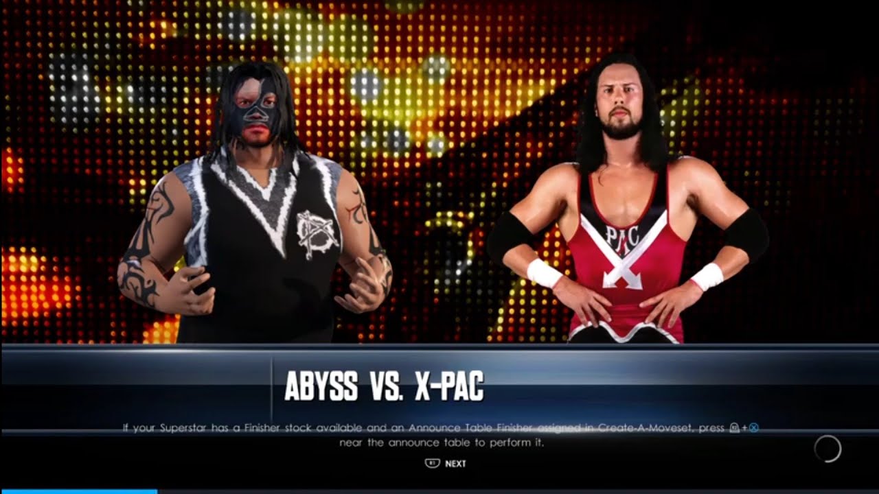 Abyss vs X Pac TNA. WWE 2K22 - YouTube