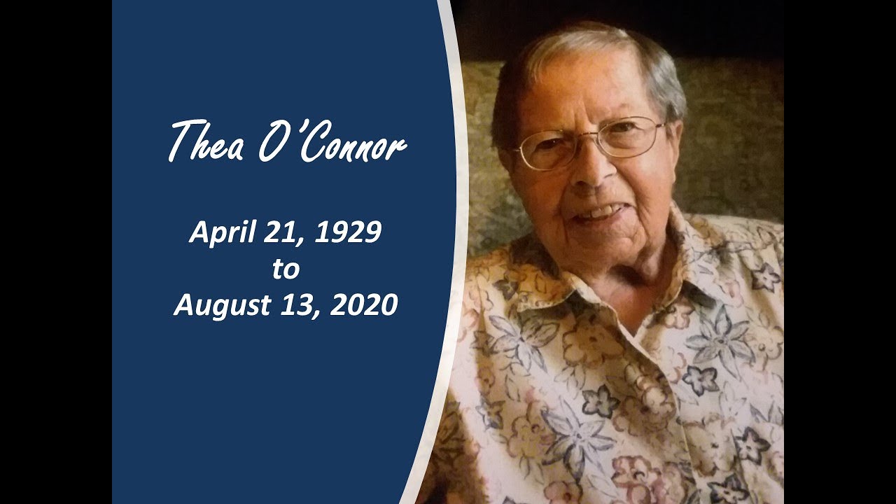 Memorial Service for Thea O'Connor - YouTube