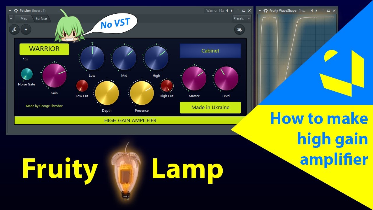 How to make High Gain Amplifier in FL Studio Patcher without VST - YouTube