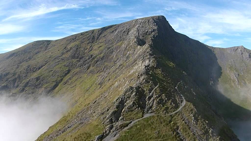 Drone Flight, Blencathra & Sharp Edge with Epic Cloud Inversion, Lake ...