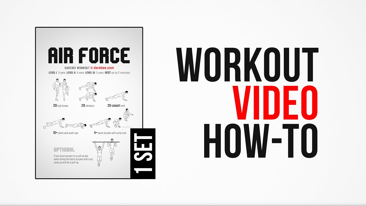 Air Force Workout [ How-To ] [ One Set ] by #DAREBEE - YouTube