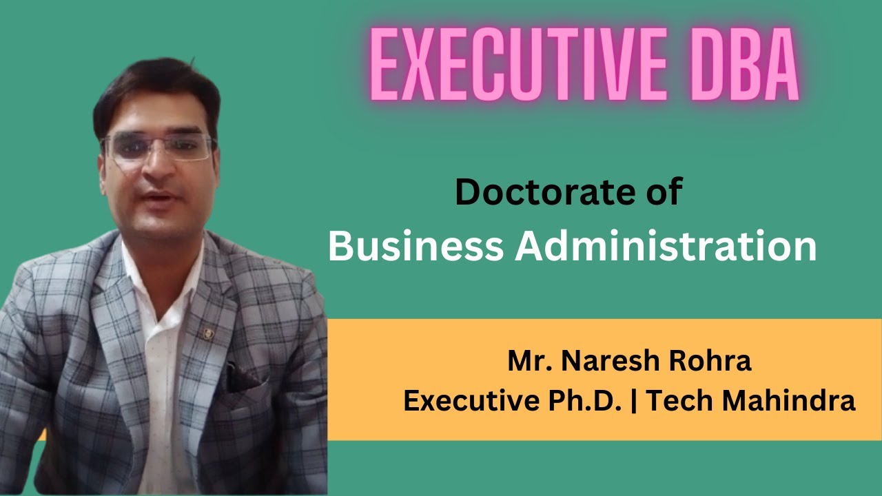 Why pursue an Executive Ph.D.? | Admission and Experience | Motivation ...